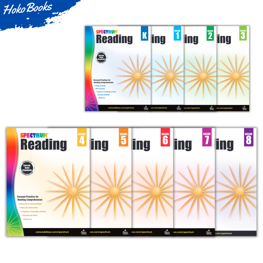 Sách Spectrum Reading Workbook Grade 1- Grade 8 | Shopee Việt Nam
