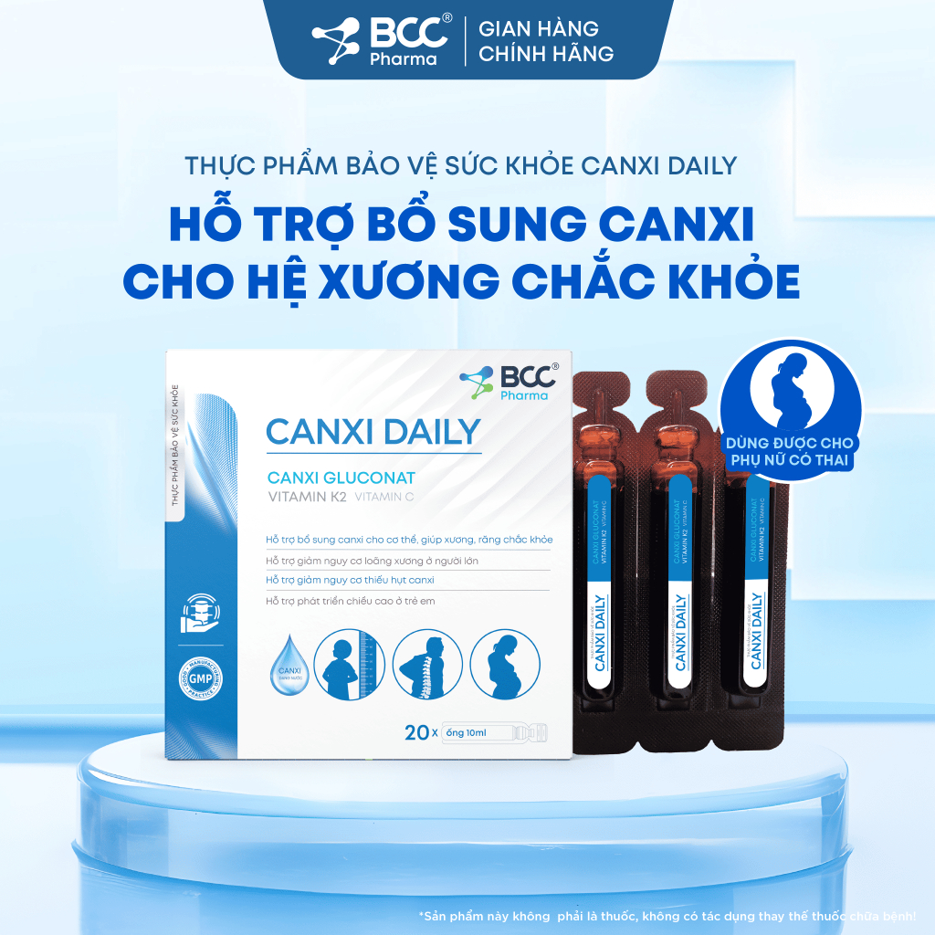 [BCC PHARMA] TPBVSK Canxi Daily bổ sung canxi hữu cơ hỗ trợ ngừa loãng ...