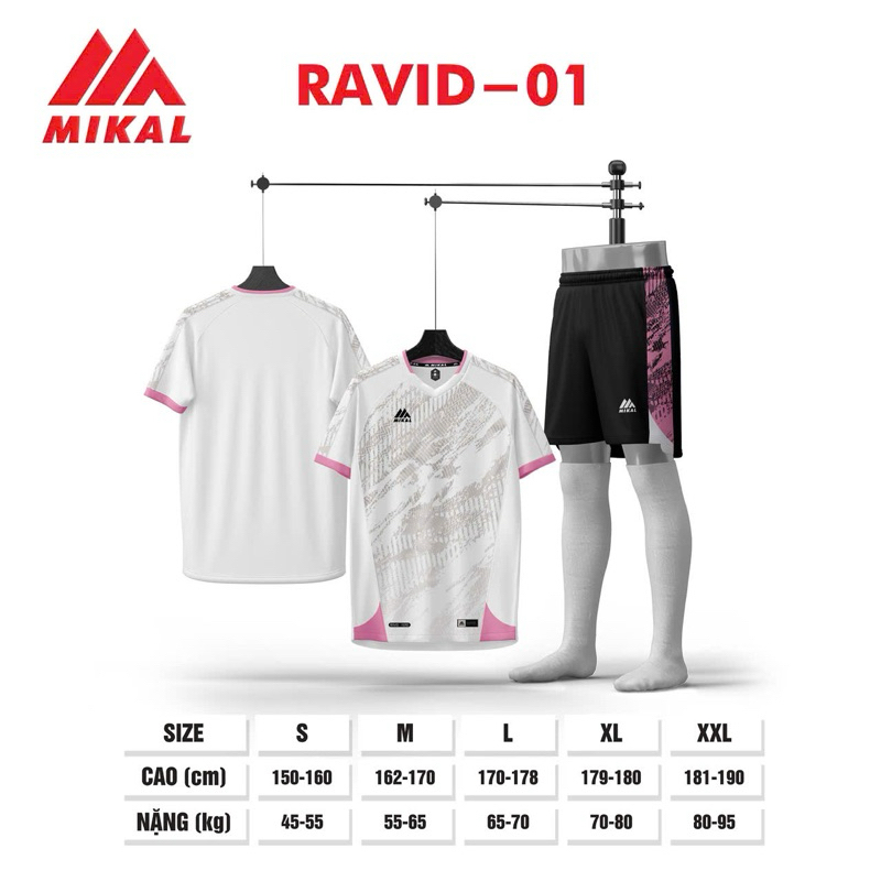 Bộ Quần áo bóng đá ko logo Mikal Ravid - In tên số giá rẻ | Shopee Việt Nam