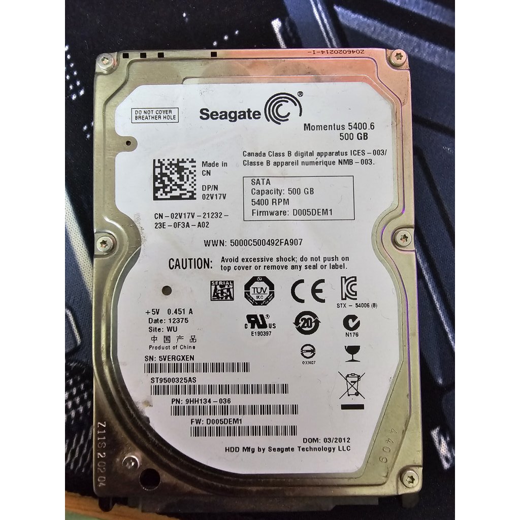 Ổ Cứng HDD seagate 500GB 2.5 inch | Shopee Việt Nam