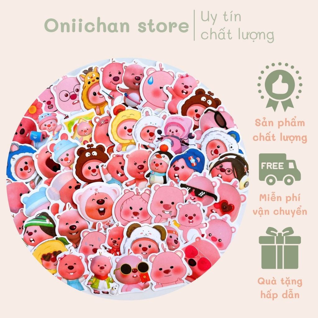 Bộ 120 Sticker Loopy Hoạt Hình Đáng Yêu 3-5cm – Hình Dán Cắt Sẵn Trang ...