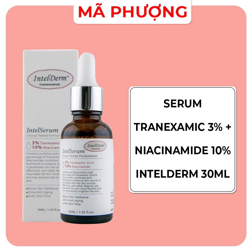 Tinh chất Tranexamic 3% + Niacinamide 10% Intelderm serum mờ nám trắng ...