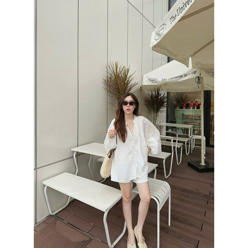 Set đồ bộ thôi boi trắng quần short hot hit _ Hàng thiết kế chuẩn loại ...