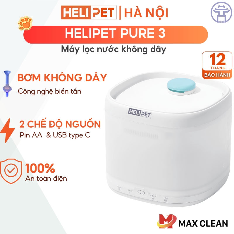 [New 2025] Máy Lọc Nước HELIPET P3 Giúp Mèo Uống Nhiều Nước Hơn Công ...