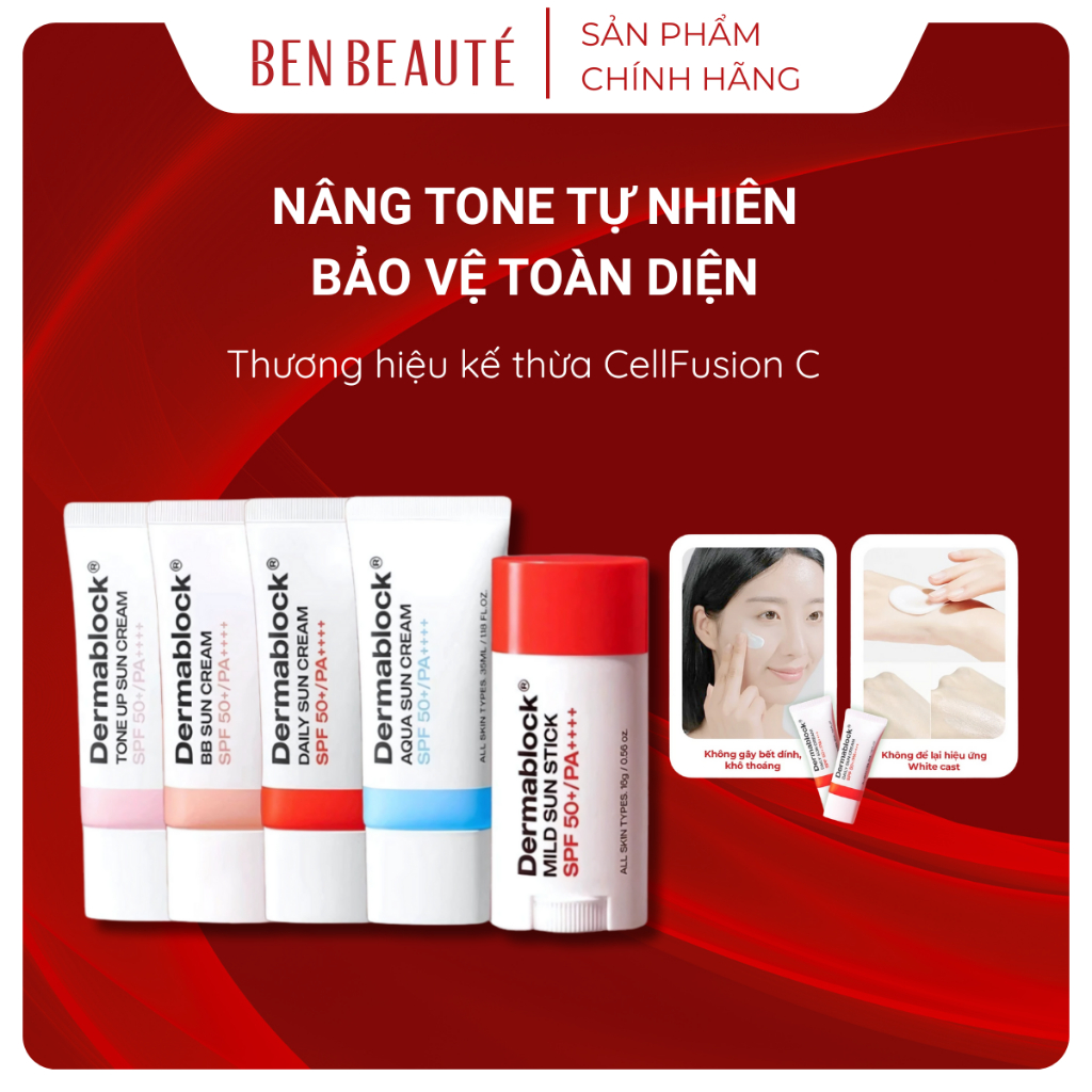 Kem Chống Nắng Dermablock SPF50+ PA++++ Chống Nắng, Nâng Tone Cho Mọi ...