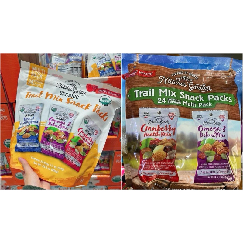 [DATE THÁNG 12/2025]Hạt Mix Nuts Organic Trail Mix Snack Packs Natures ...