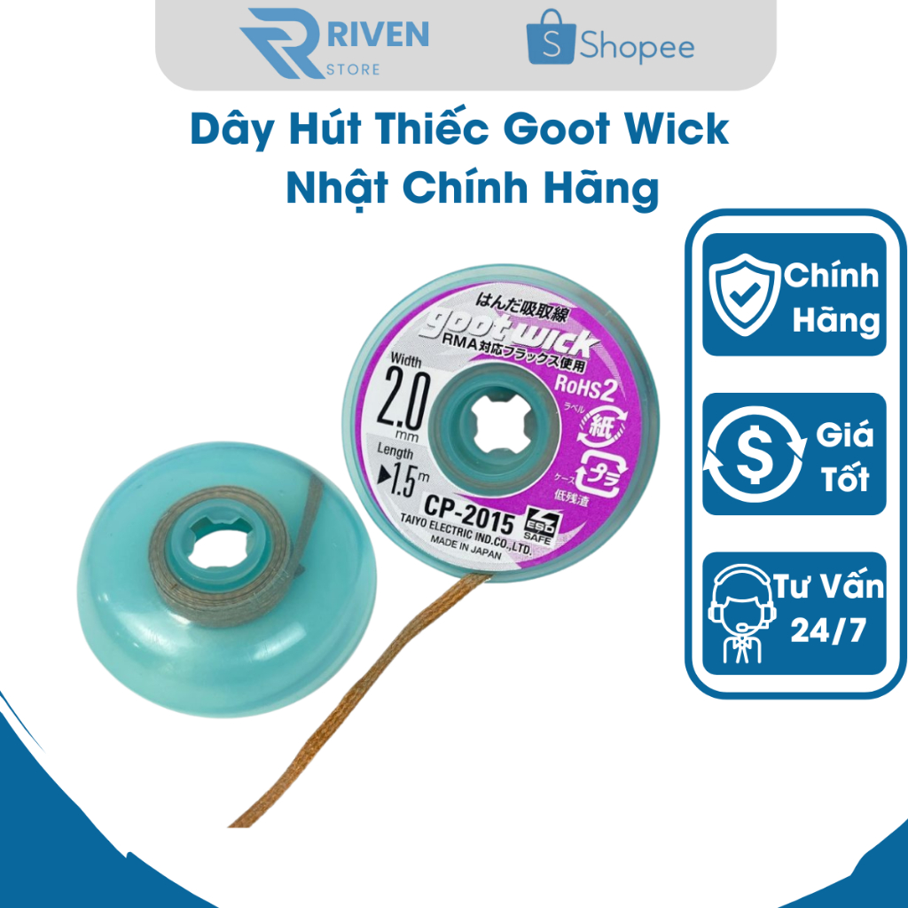 Dây Hút Chì, Hút Thiếc Nhật Giúp Hút Sạch Trên Các Mối Hàn, Chân Ic ...