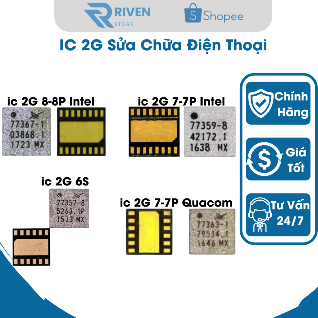IC Công suất 2G, 77357(6S), 77367 8 (Intel), 77363 7 (QC), 77359 7 (Intel) | Shopee Việt Nam