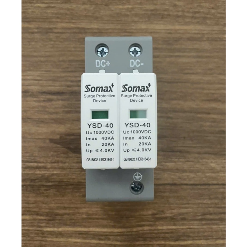 [CHÍNH HÃNG]Attomat CB DC 2P 25A, 32A, 63A 1000V - Chống sét DC SPD 2P ...