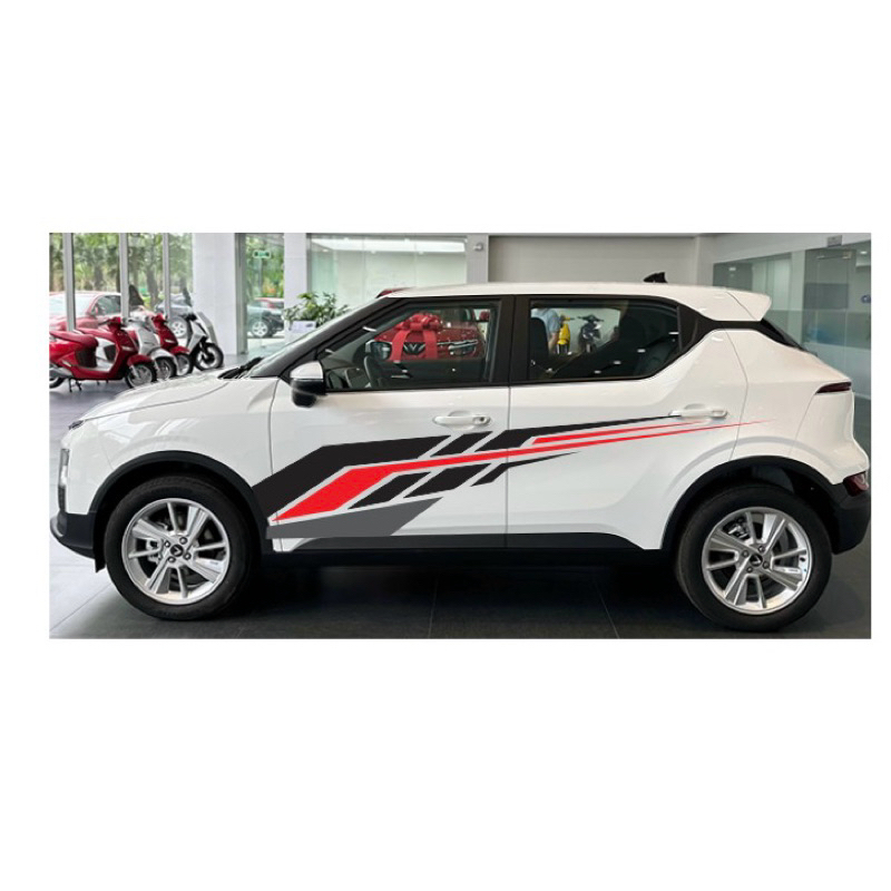 Tem 2 bên Sườn Xe Ô tô VF5 chỉ Racing, Team Decal Oto | Shopee Việt Nam