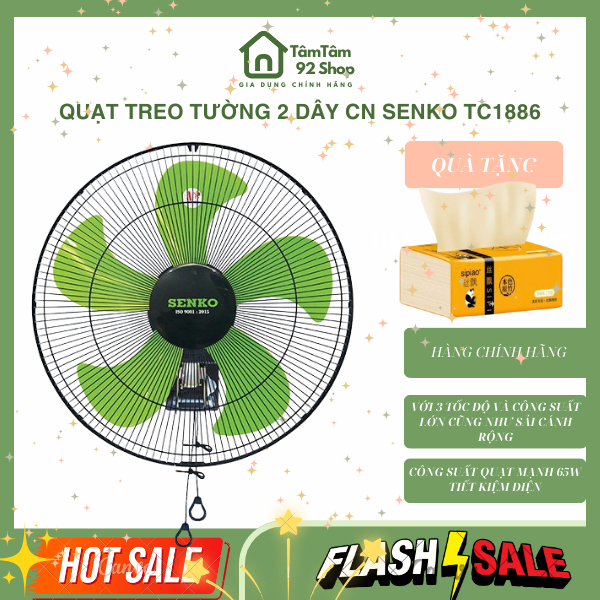 {HỎA TỐC } Quạt Treo Tường SENKO TC1886 - Bảo hành 24 tháng | Shopee ...