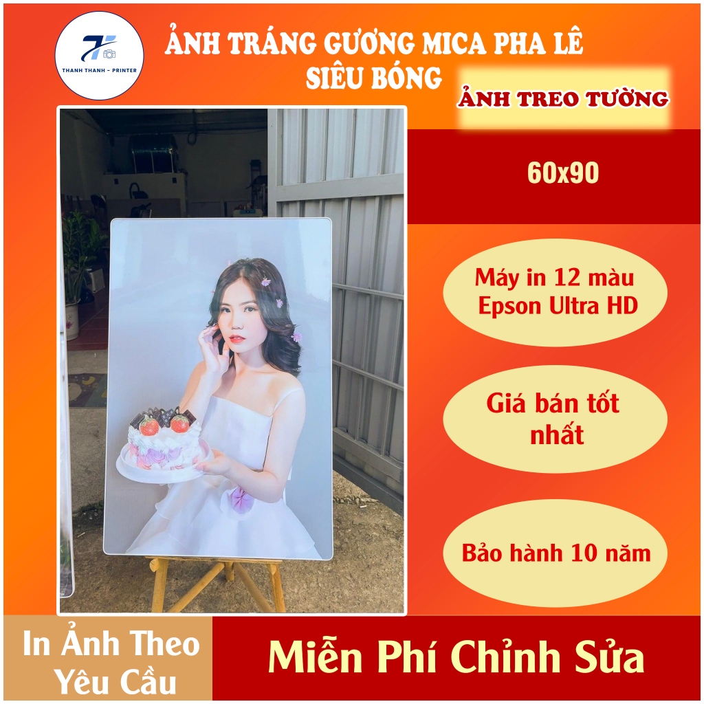 Khung Ảnh Tráng Gương Mika Phale Treo Tường - In Theo Yêu Cầu 60x90 Bảo ...