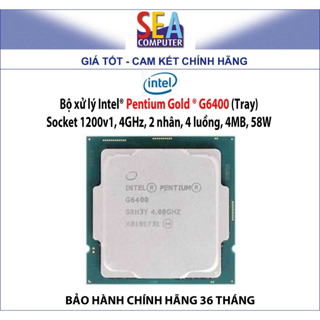 Bộ xử lý Intel Socket 1200 Pentium, Core i3, Core i5 Chính hãng ...