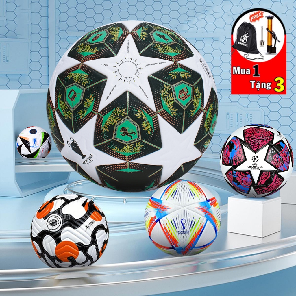 Quả Bóng Đá King Ball Số 4 5 Trái Banh C1 Champions Ngoại Hạng Giá Rẻ ...