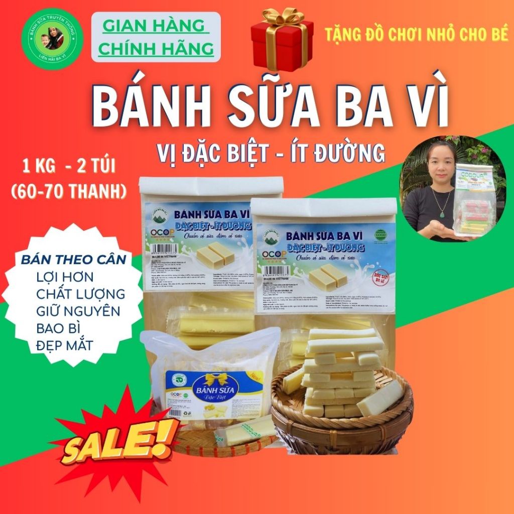 Bánh Sữa Ba Vì Ít Đường Đặc Biệt Đặc Sản Ba Vì COBOVA Thơm Ngon Hảo ...
