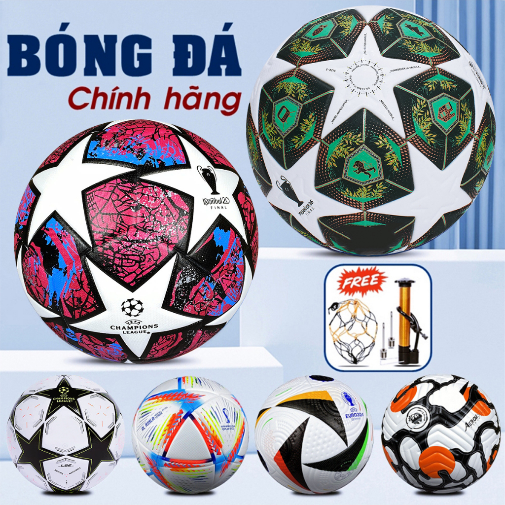 Trái Banh Bóng Đá King Ball Chính Hãng Size Số 4 5 Đá Sân Bê Tông Quả ...