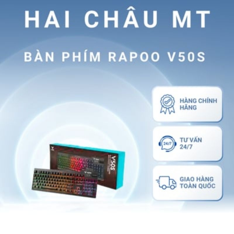 Bàn phím Rapoo V50S Black-12058. hàng new bảo hành 12 tháng. | Shopee Việt Nam