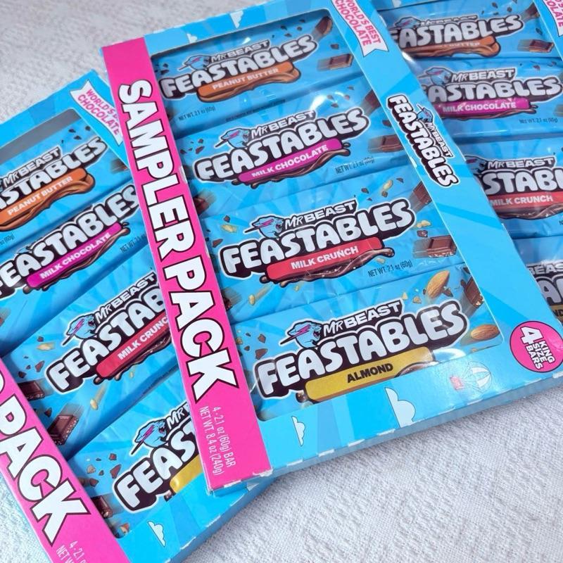 Set Socola MrBeast Feastables Sampler Pack - Bộ 4 thanh socola sữa ...