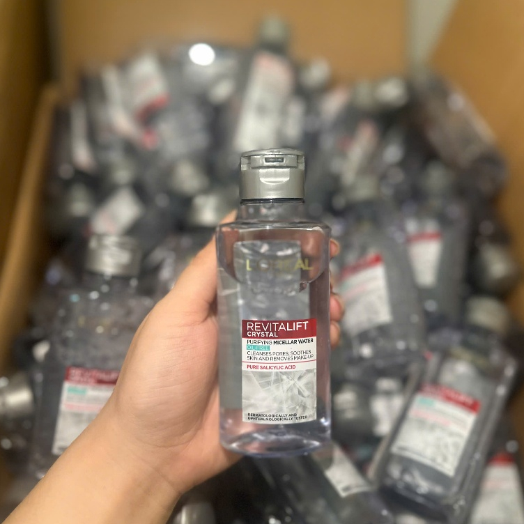 [95ml - Xám] Nước Tẩy Trang Loreal Xám L'Oreal Paris Revitalift Crystal | Shopee Việt Nam