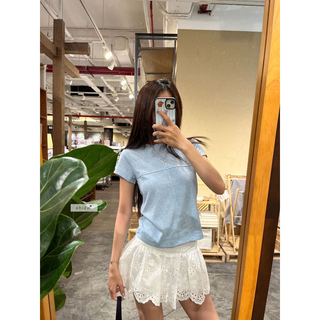 𝐅𝐞𝐞𝐥𝐢𝐧 𝐅𝐢𝐧𝐞 𝐓𝐨𝐩 - Áo thun nữ cô tròn tay ngắn nhiennhienvintage BT261 ...