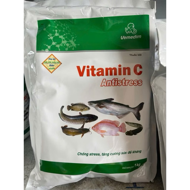 vitamin C gói 1kg vemedim tăng đề kháng, trộn cho ăn, chống tress cho ...