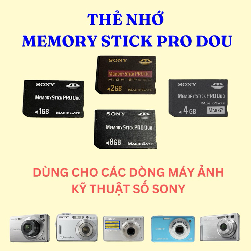 Thẻ nhớ Memory Stick Pro Duo dùng cho các dòng máy Sony | Shopee Việt Nam