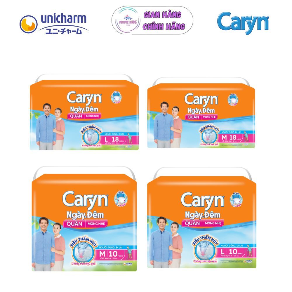 [CHÍNH HÃNG] Tã Quần Người Lớn Caryn Ngày & Đêm - Mỏng Nhẹ, Thấm Hút ...