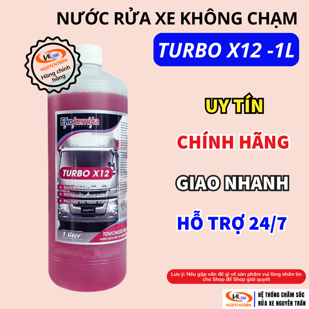 NƯỚC RỬA XE KHÔNG CHẠM TURBO X12 - 1L EKOKEMIKA DUNG DỊCH RỬA XE TẢI ...