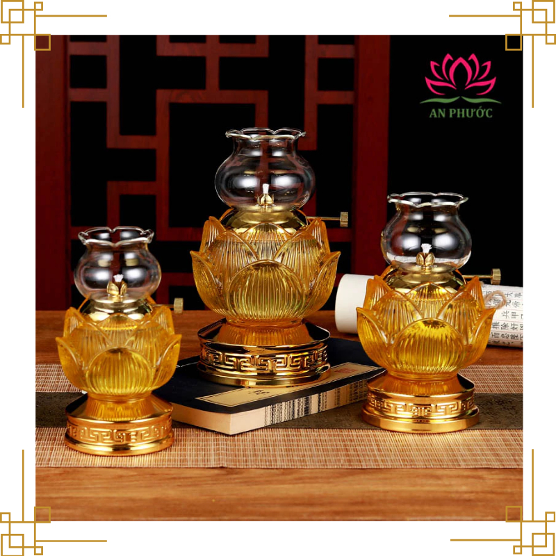 Đèn Thờ Hoa Sen Thắp Dầu 037 - Đèn Dầu Lưu Ly Hoa Sen mã 037 | Shopee ...
