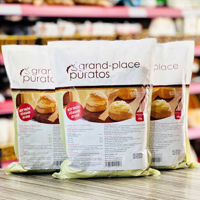 Bột trộn sẵn vỏ bánh Su Dai Puratos 1kg | Shopee Việt Nam