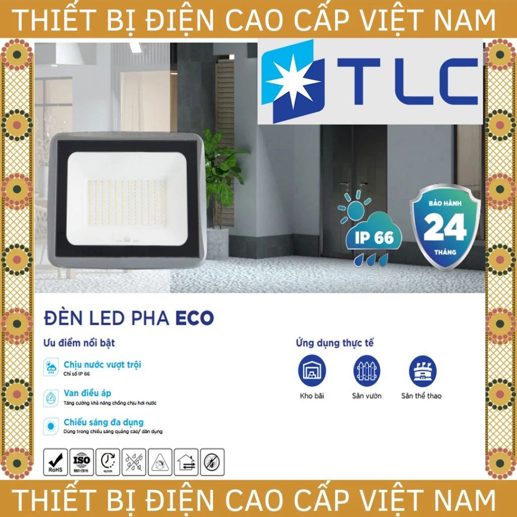 (TLC) Đèn led pha Eco chính hãng TLC Lighting 10W đến 100W, tiêu chuẩn ...