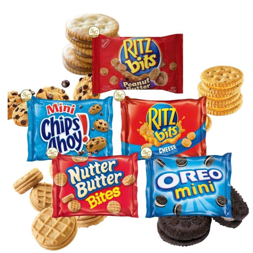 Mini Snack Ritz Bits Cheese/Oreo Mini/Mini Nilla/Nutter Butter Bites ...