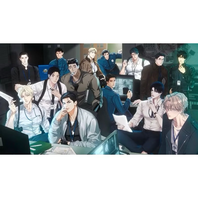 (sẵn) Poster Lezhin 2025 - Manhwa BL (Dạ Ký, Ái Dục, Backlight ...