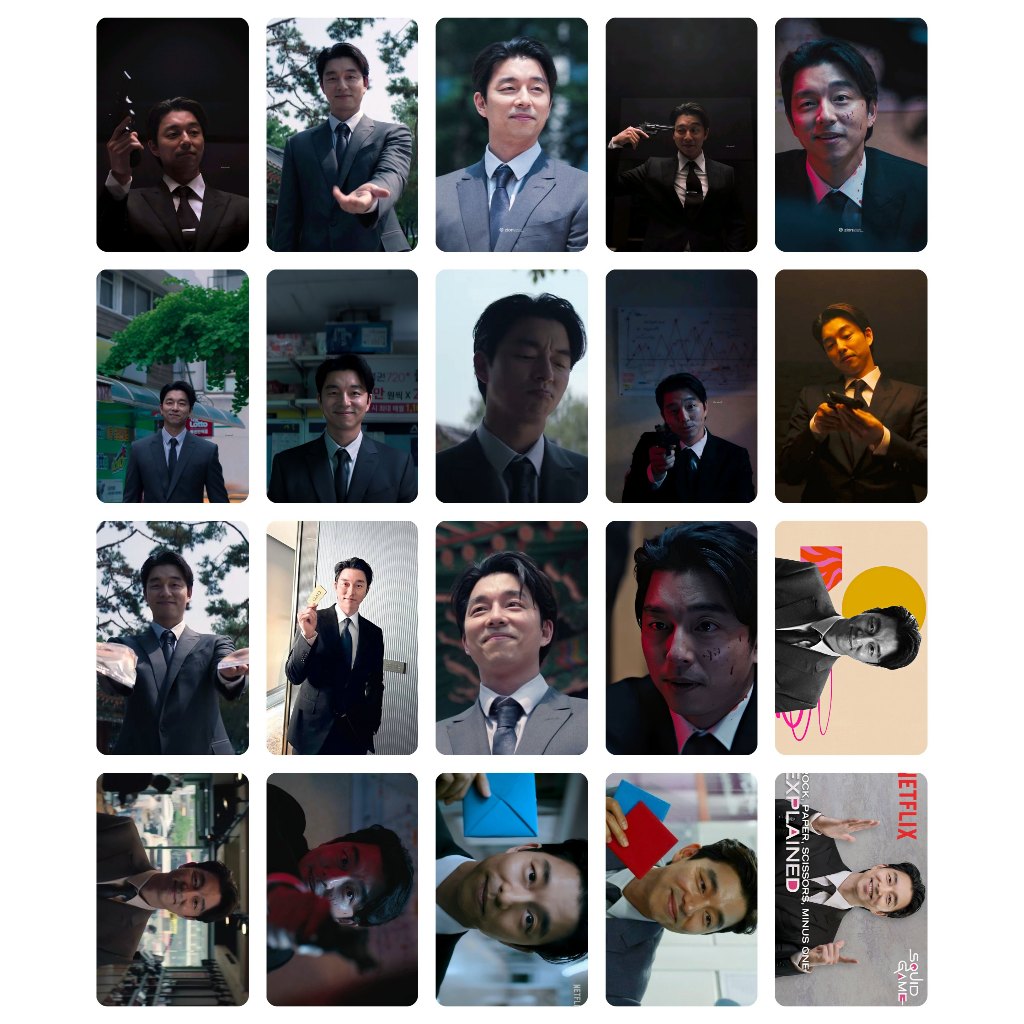 Lomo card 1 mặt GY-20 ảnh bo góc Gong Yoo - Squid game | Shopee Việt Nam