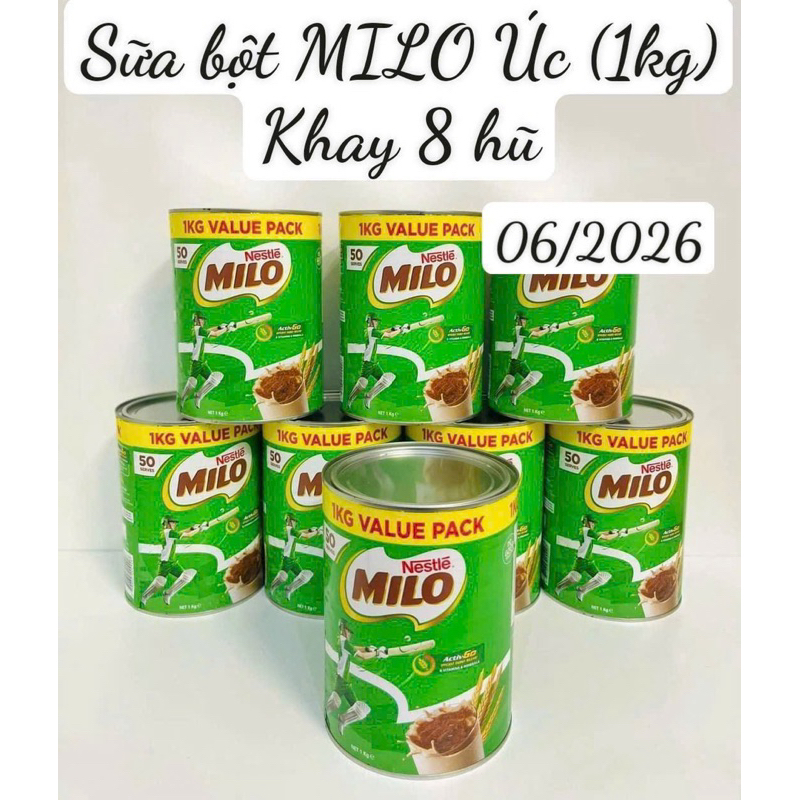 [NEW DATE 06/2026]BỘT CA CAO MILO ÚC HỘP 1 KG | Shopee Việt Nam