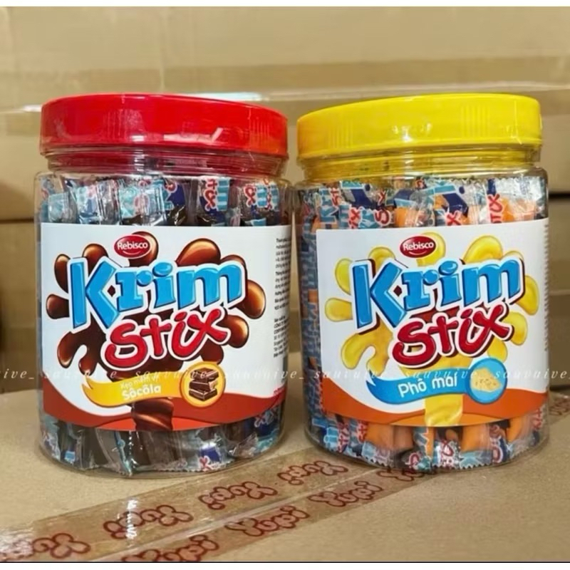 Kẹo Mềm Krim Stick Mix 4 Vị Lọ 100 thanh | Shopee Việt Nam