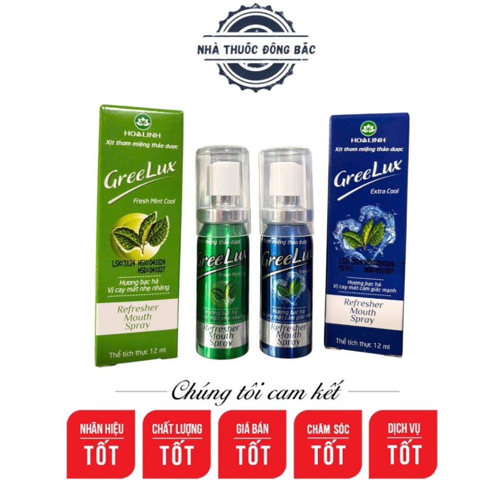 Xịt Thơm Miệng GreeLux Extra Cool 12ml | Shopee Việt Nam
