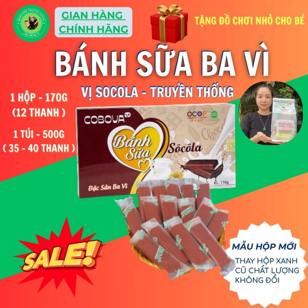 Hộp Bánh Sữa Vị Socola Mới Ngọt Ngào,Vị Truyền Thống Ba Vì Con Bò Vàng ...