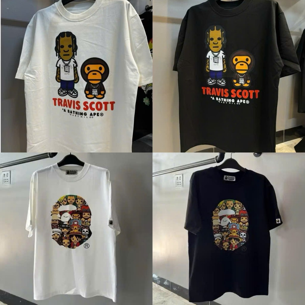 Áo Thun Unisex BAPE Travis Scott & Baby Milo Cực Nổi - Áo Thun Bape IN ...
