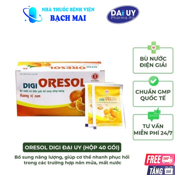 Oresol Đại Uy Ozol hương cam nước bù điện giải và bổ sung năng lượng ...