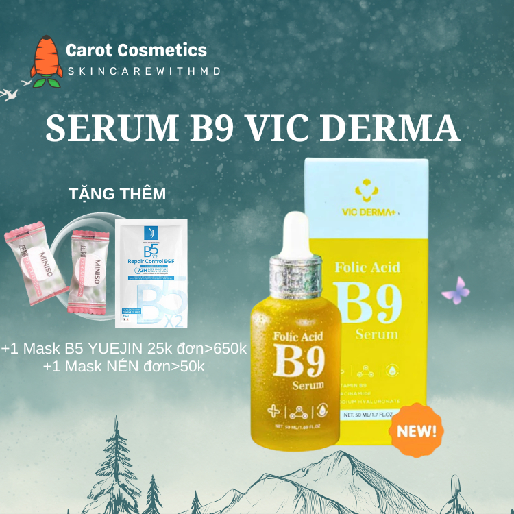 Serum B9 Vic Derma phục hồi, cấp ẩm da 50ml | Shopee Việt Nam