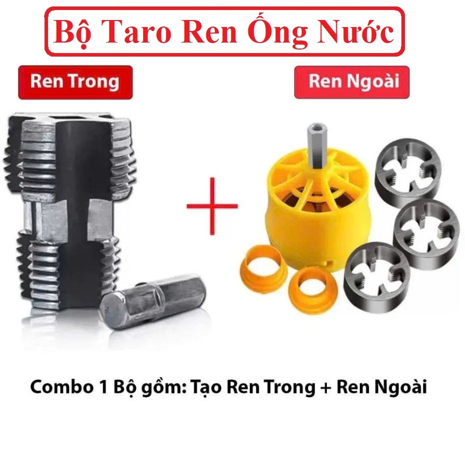 Bộ dụng cụ taro tạo ren trong ren ngoài ống nước, ống nhiệt PPR 20-25 ...