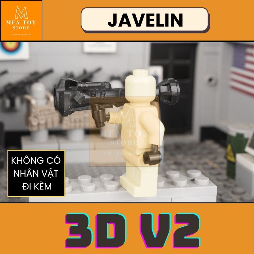 Đồ chơi lắp ráp swat army, mô hình lắp ghép quân sự -Trang bị in 3DV2 Javelin | Shopee Việt Nam