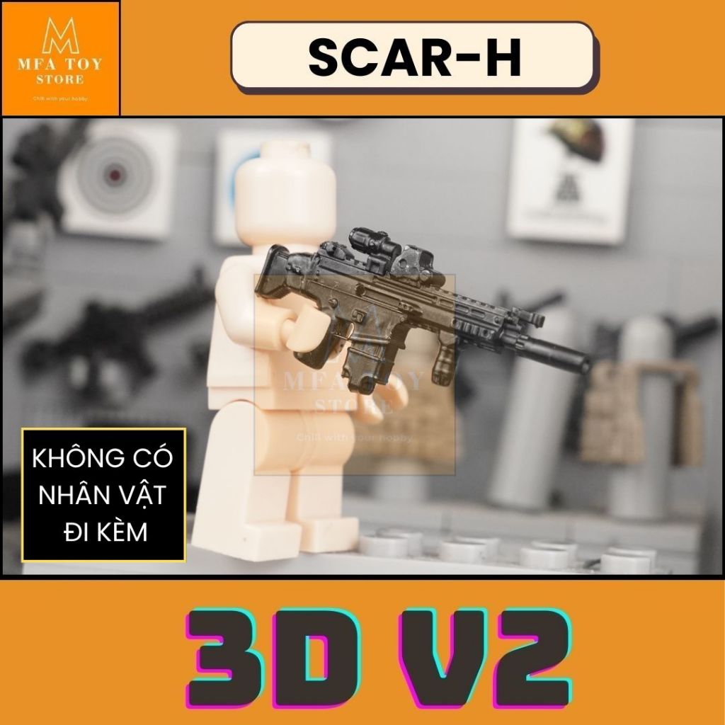 Đồ chơi lắp ráp swat army, mô hình đồ chơi -Trang bị in 3DV2 SCARR-HH No.549 | Shopee Việt Nam