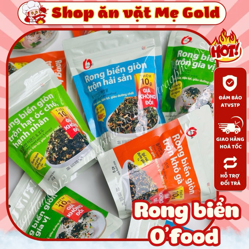 Rong biển trộn cơm O’food, rong biển giòn ăn liền các vị Ofood (gói 40g ...