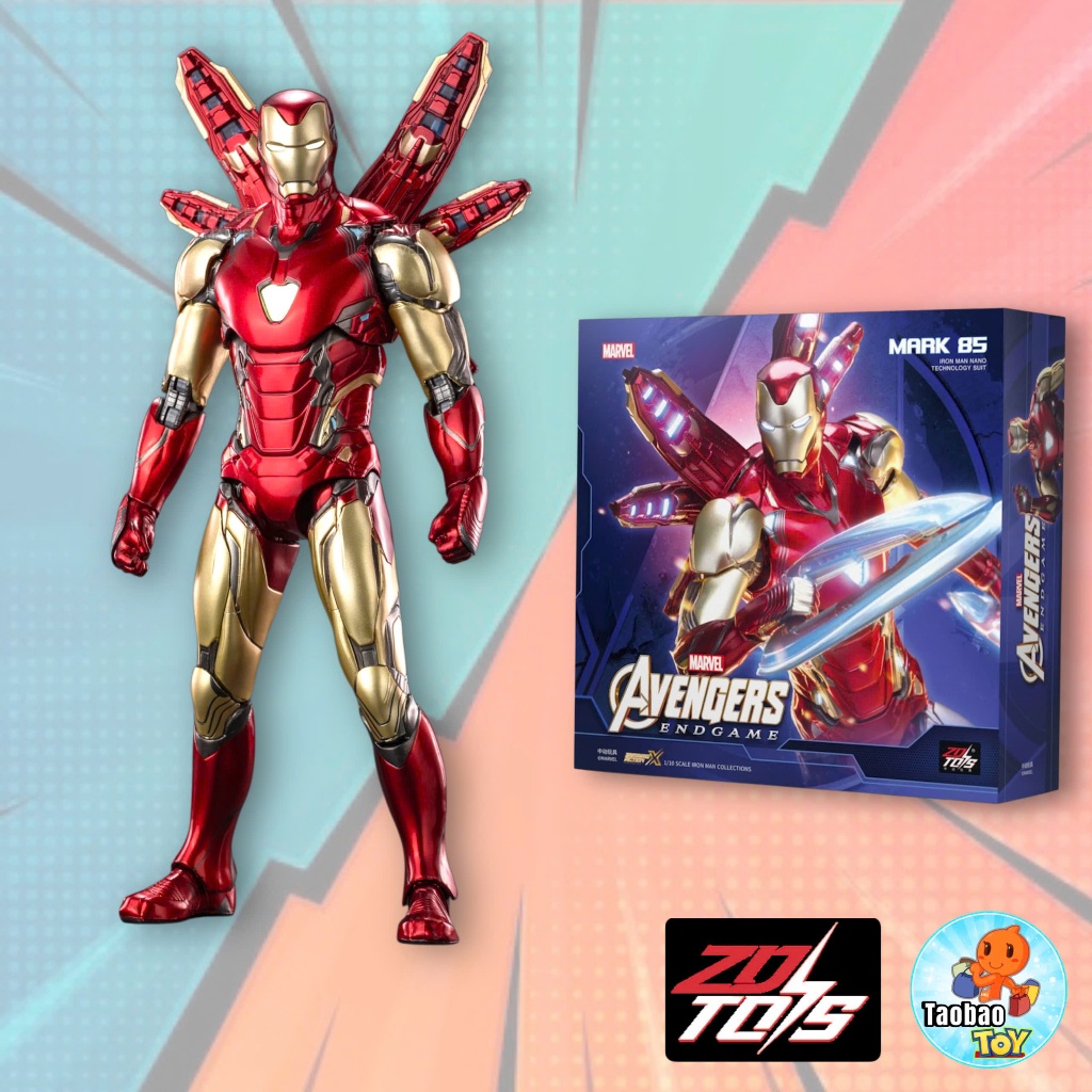 Mô hình Chính Hãng ZD Toys Iron Man Người Sắt Mark 85 Ver 2.0 (Bản LED) MK 85 MK85 (2.0) tỉ lệ 1 ...