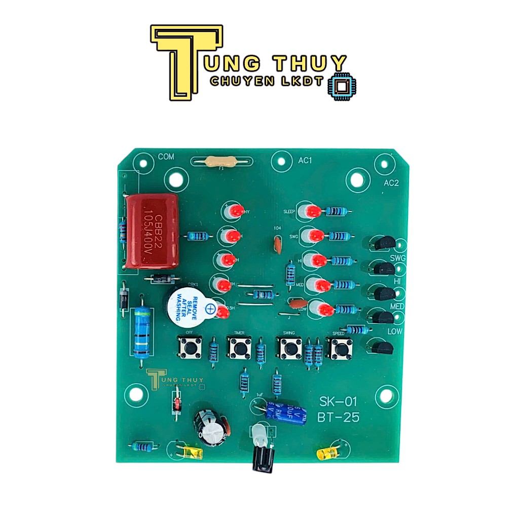 Mạch Điều Khiển Thay Thế Mạch Quạt Senko Treo Tường Model TR1628 và ...