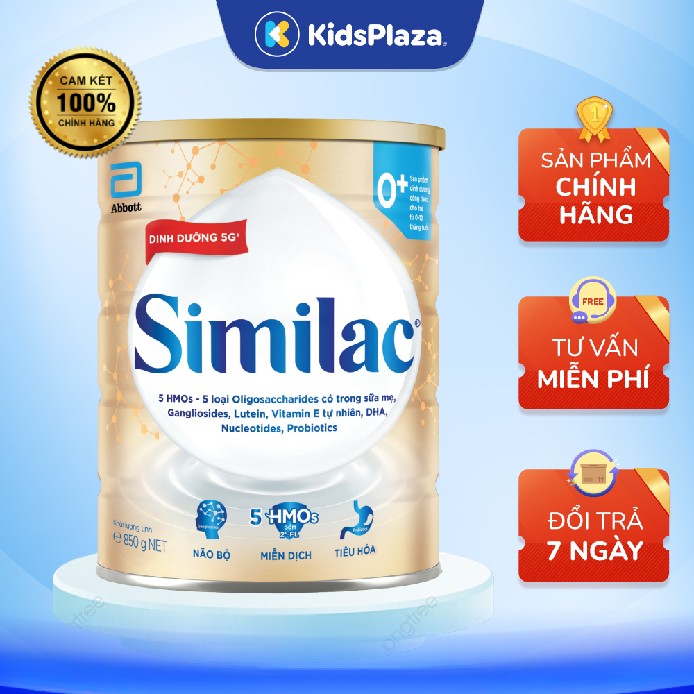 Sữa bột Similac 5G đủ size số 0+/1+/2+ 380g/850g chính hãng - Kids Plaza | Shopee Việt Nam
