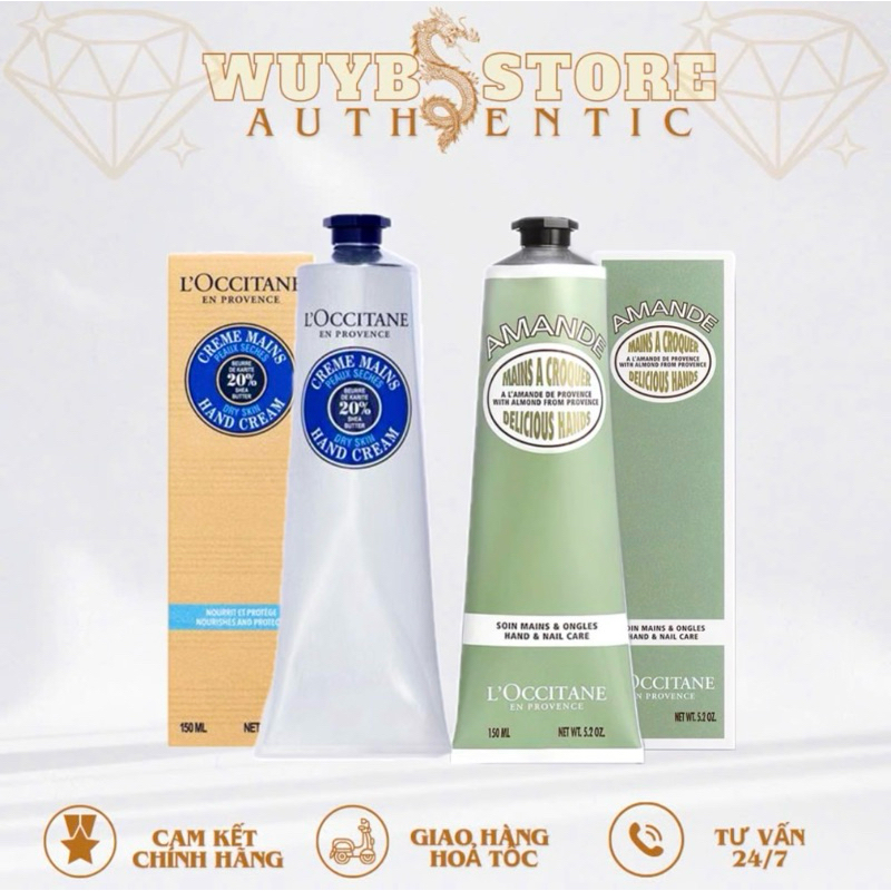 Kem Dưỡng Da Tay L’Occitane Hand Cream 150ml Bơ Hạt Mỡ, Hạnh Nhân | WUYB STORE | Shopee Việt Nam