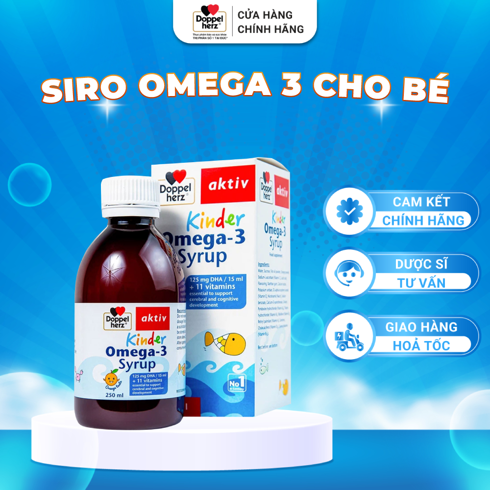 Siro Omega 3 Cho Bé Doppelherz Kinder Omega 3 Syrup Hỗ Trợ Bé Phát ...